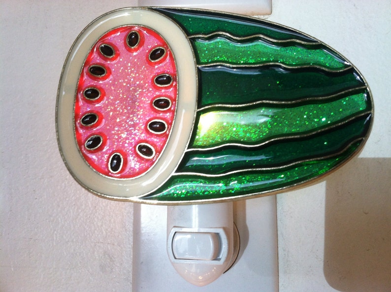 Water Melon Night Light 4 Watt On/off Switch - Etsy