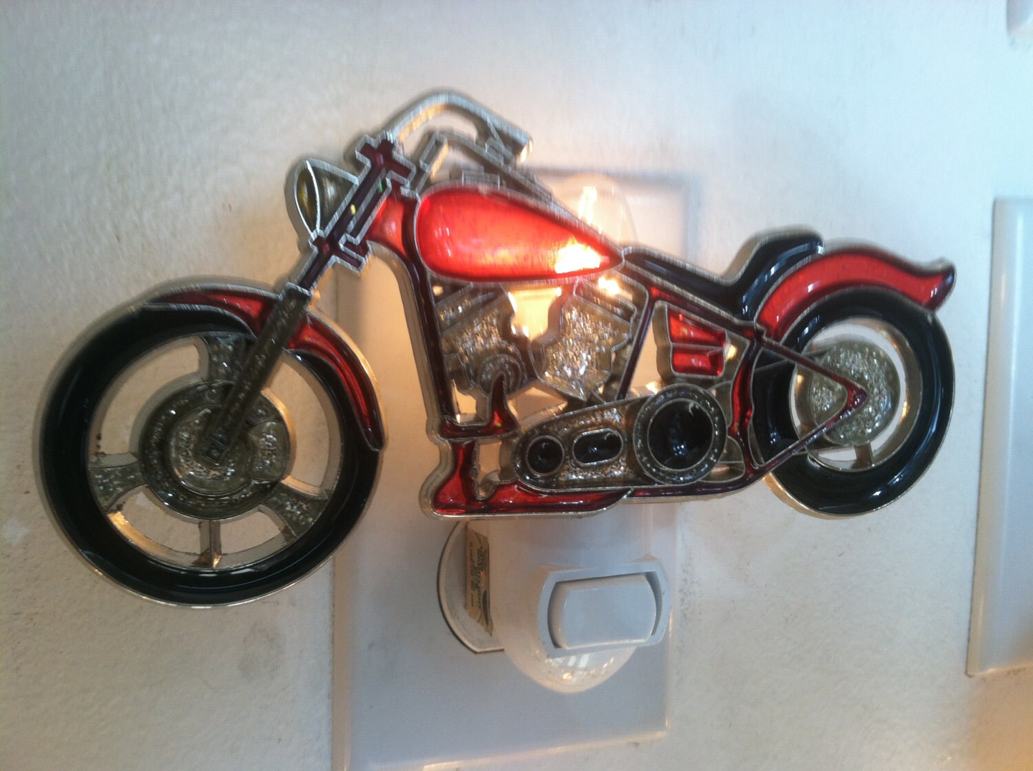 Motorcycle Night Light with 4 watt on/off switch | Etsy