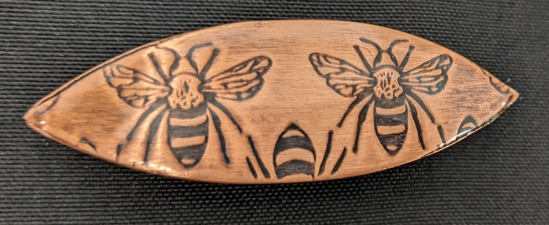 Honey Bee Copper Tatting Shuttle With Dark Patina. Made to Order ...