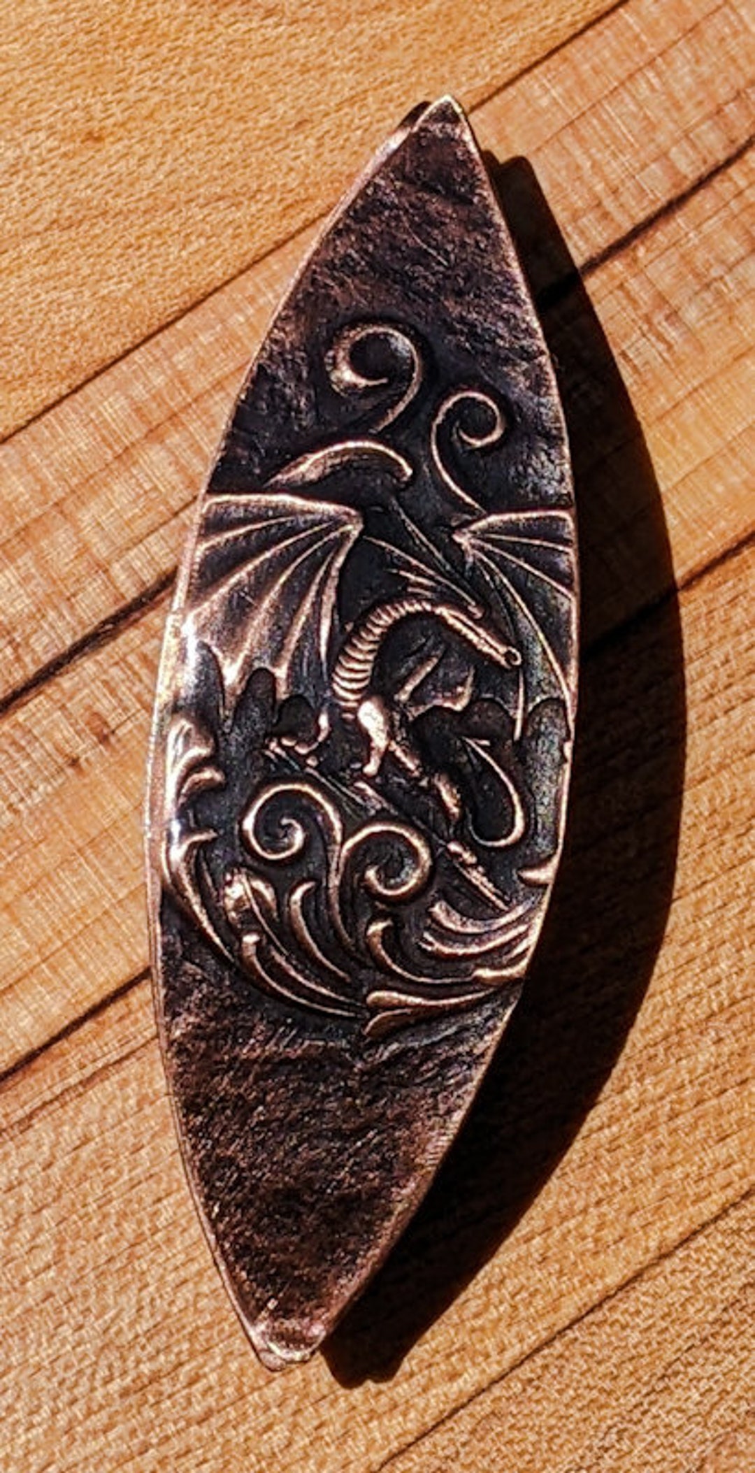 Sitting Dragon Copper Tatting Shuttle With Patina. Available Only ...