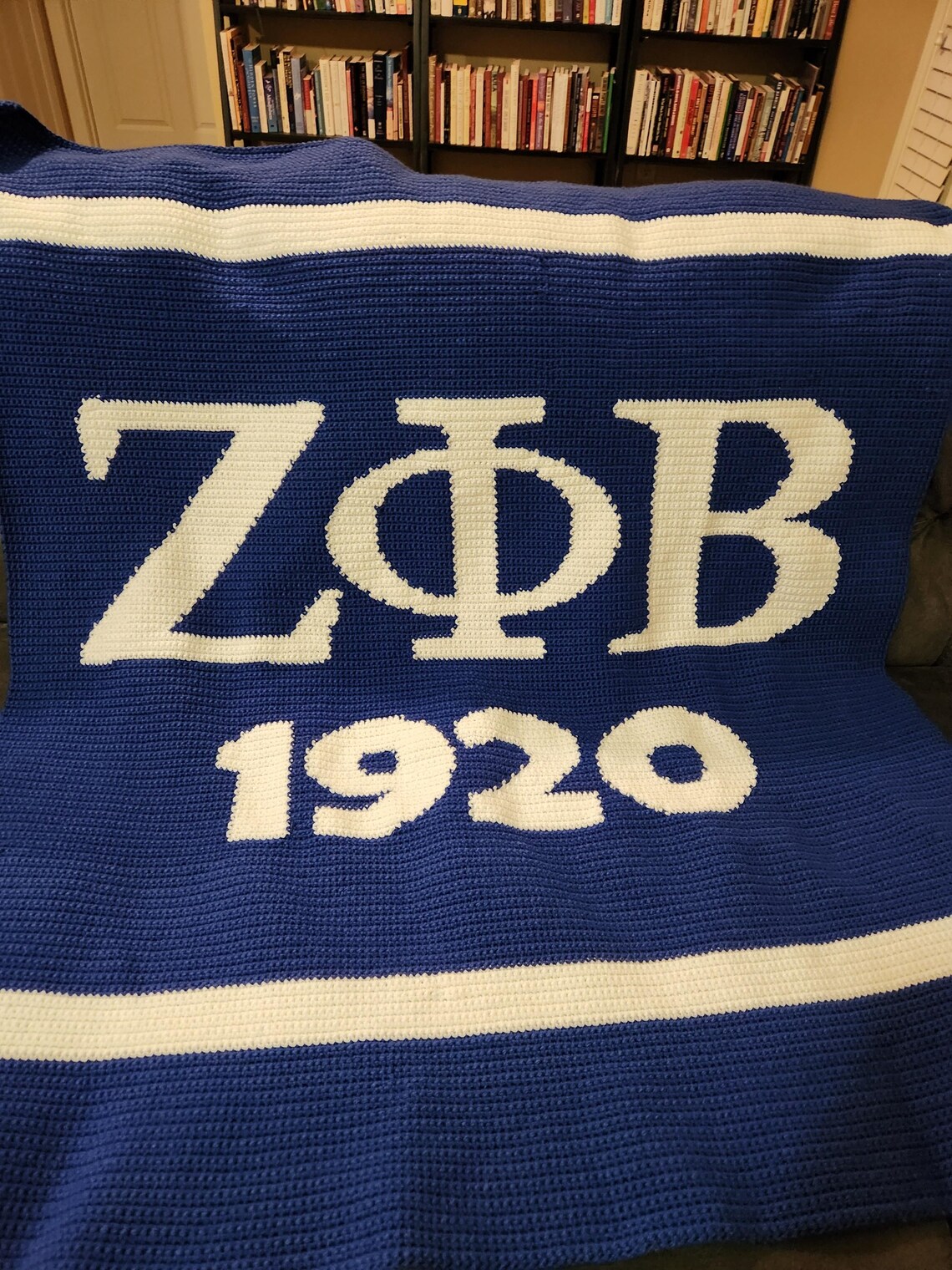 Enjoy a Handmade Zeta Phi Beta Sorority Afghan. - Etsy