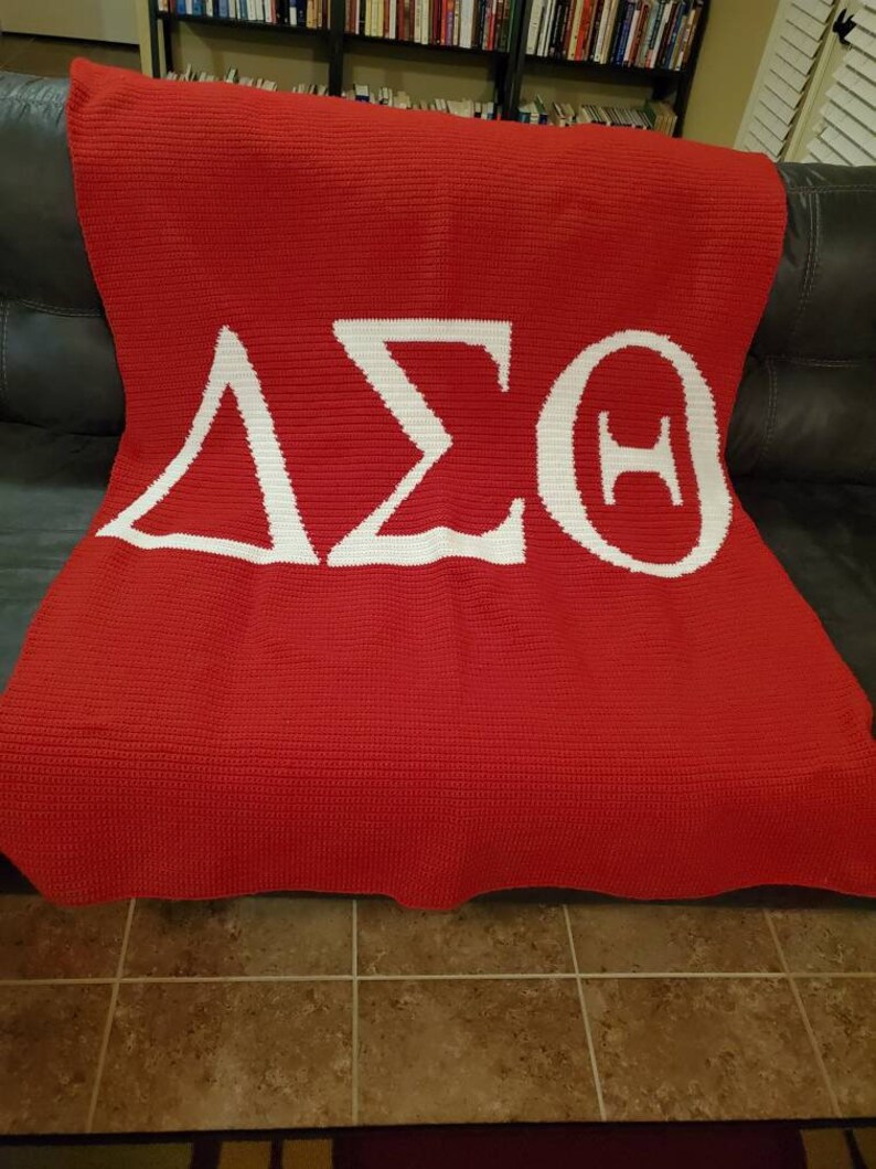 Delta Sigma Theta Sorority Afghans Made to Order - Etsy