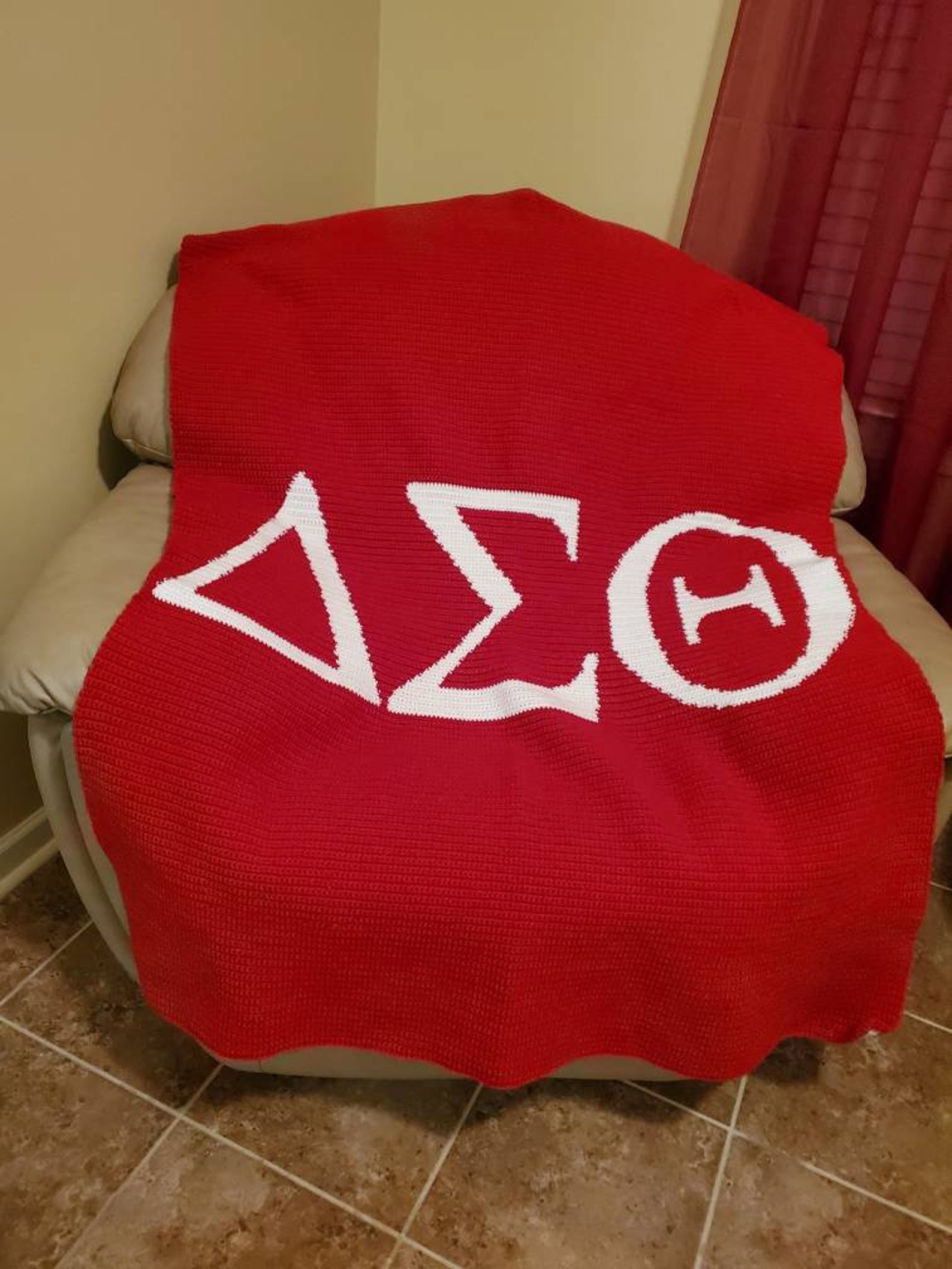 Delta Sigma Theta Sorority Afghans Made to Order - Etsy