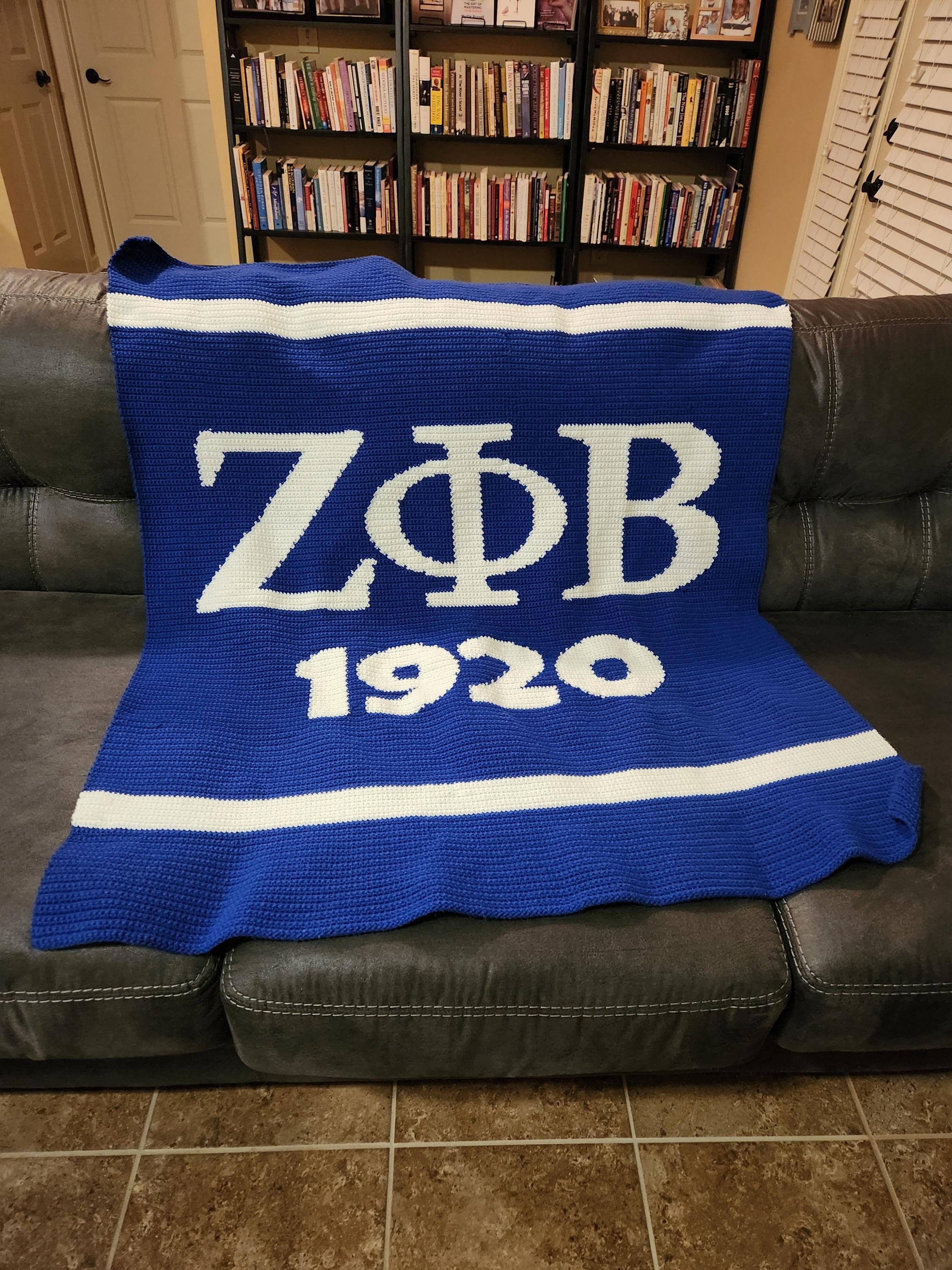 Enjoy a Handmade Zeta Phi Beta Sorority Afghan. - Etsy