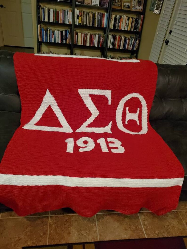 Delta Sigma Theta Sorority Afghans Made to Order - Etsy