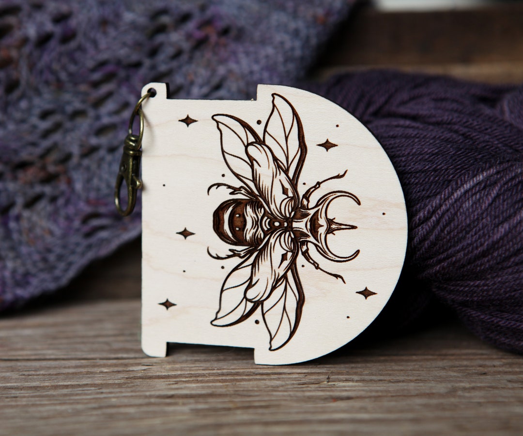 Horn Beetle Insect Spinners Control Tool WPI (wraps per Inch) Ruler and ...