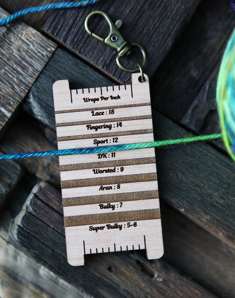 Sheep Spinners Control Tool , WPI (wraps per Inch) Ruler Made From ...