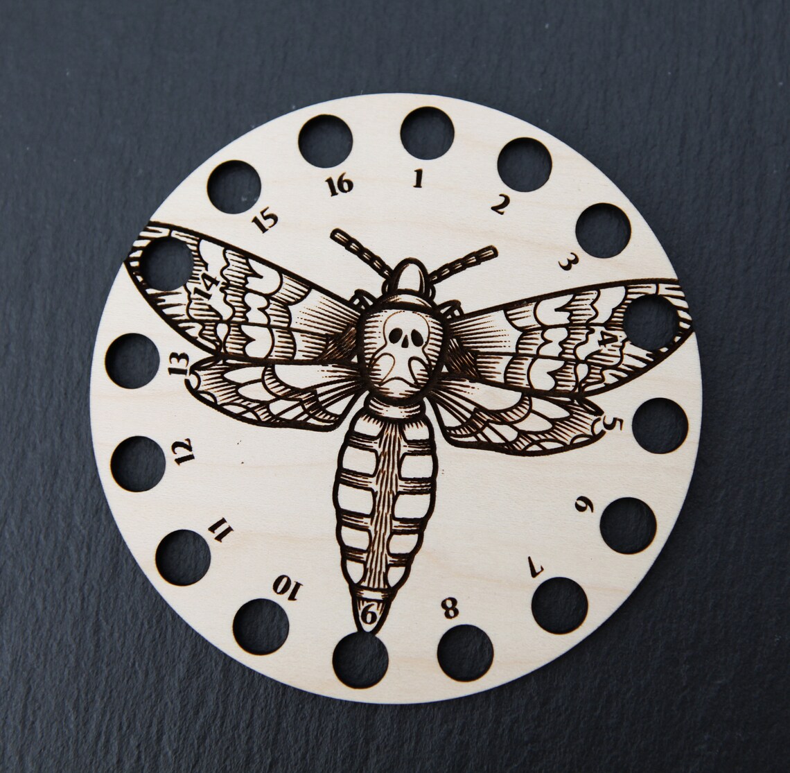 Death's Head Hawk Moth Embroidery Floss Thread Storage | Etsy