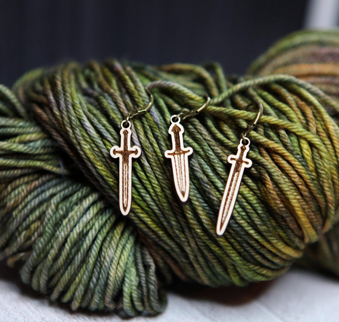 Medieval Style Swords Removable Knitting Progress Keepers & Crochet ...
