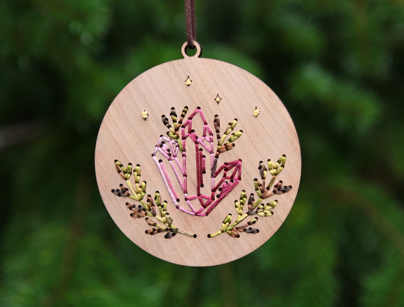 Embroidery Crystals DIY Ornament, Hand Embroider This Ornament With ...