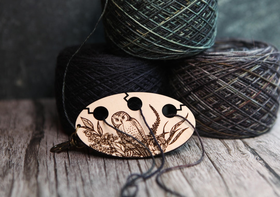 Owl Knitting & Crochet Yarn Separator. Yarn Divider With Three Holes ...