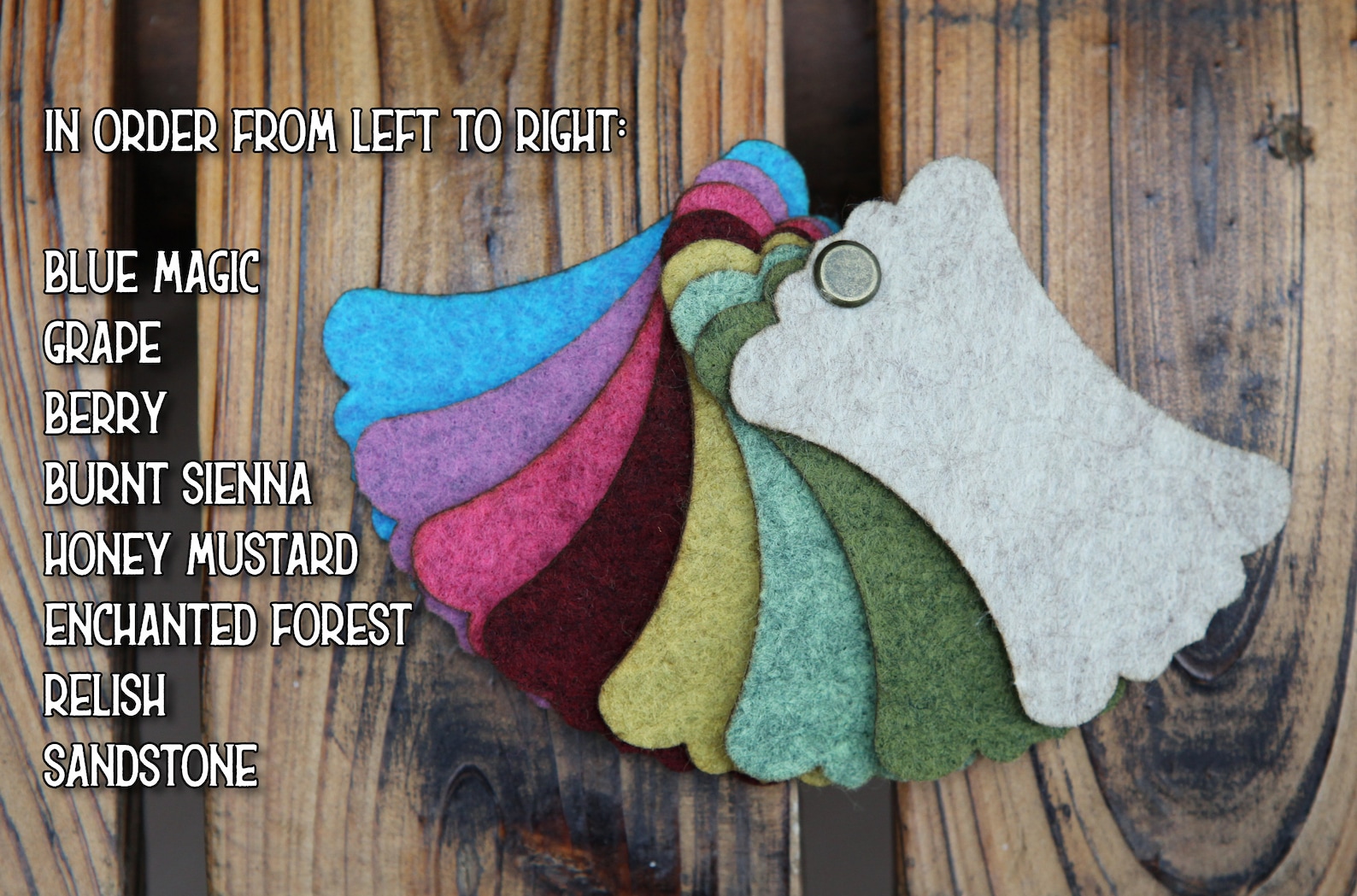 Wood and Felt Moon Needle Keep Minder for Sewing, Needlepointing ...