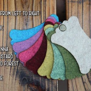 Wood and Felt Moon Needle Keep Minder for Sewing, Needlepointing ...