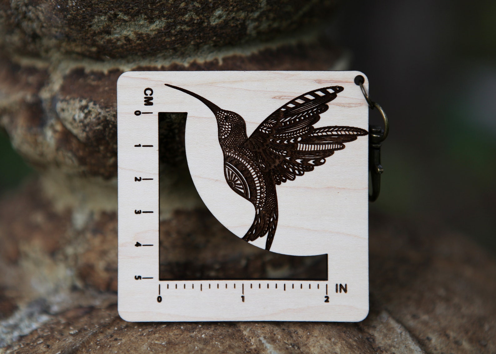 Hummingbird Gauge Swatch Measurement Ruler in Inches and | Etsy