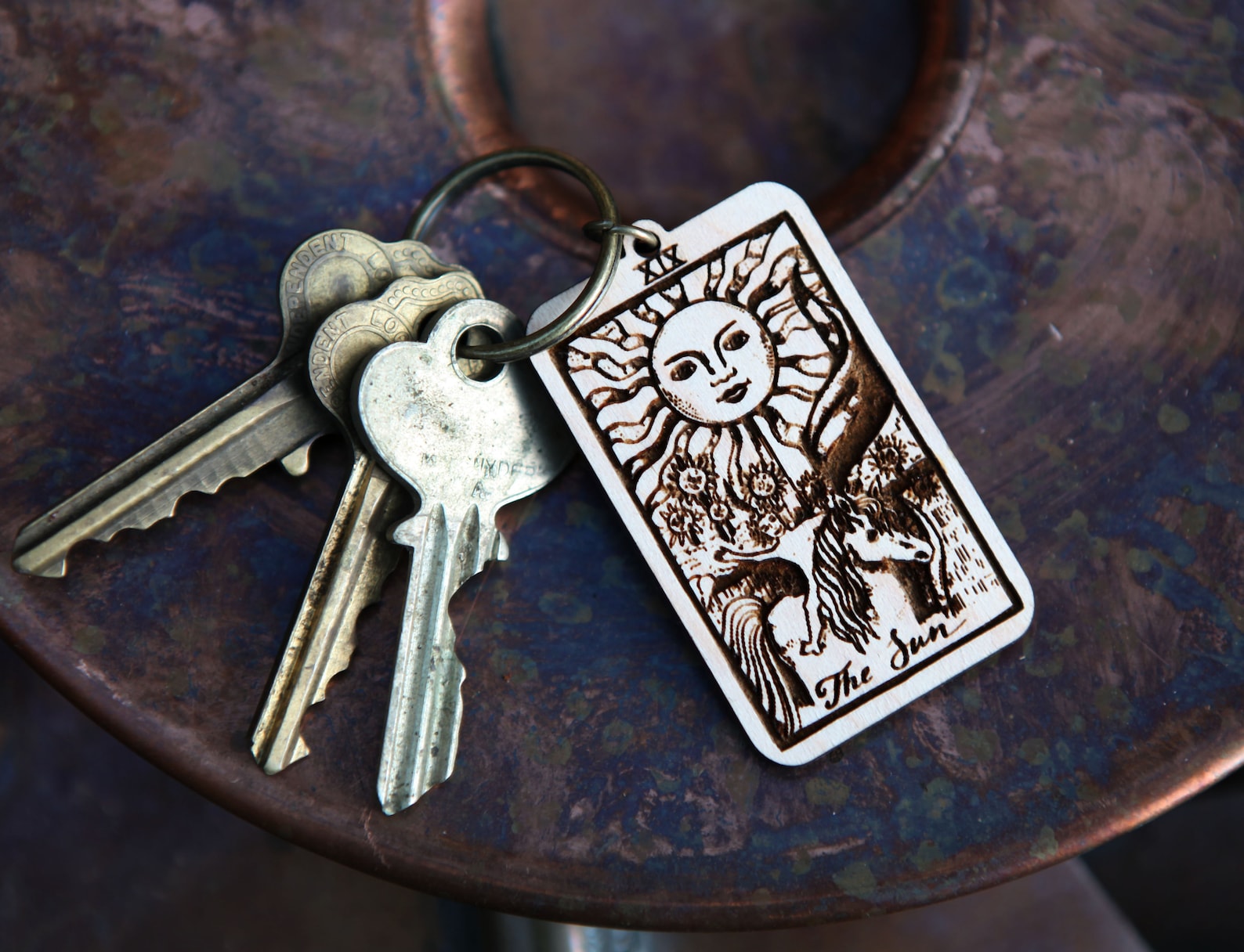 Tarot Card Keychain Made From Maple Wood. Major Arcana Tarot | Etsy