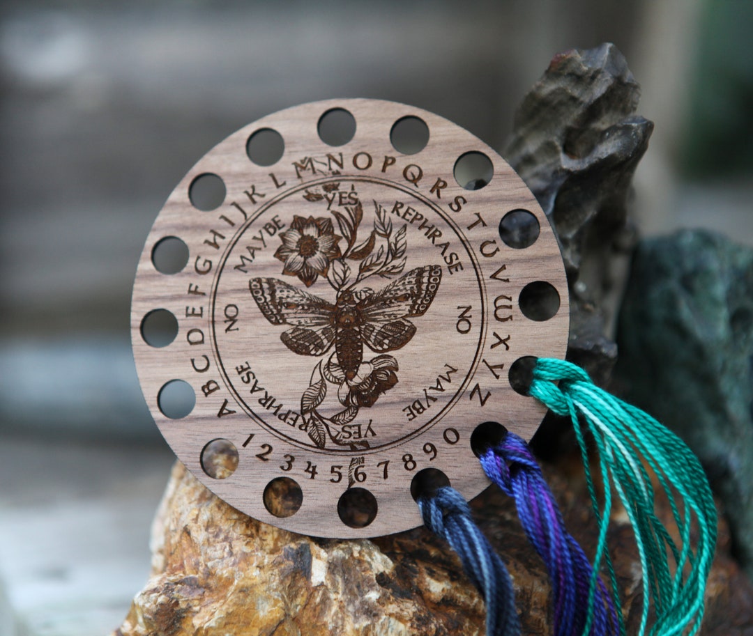Moth Pendulum Board/divination Board Embroidery Floss Thread Storage ...