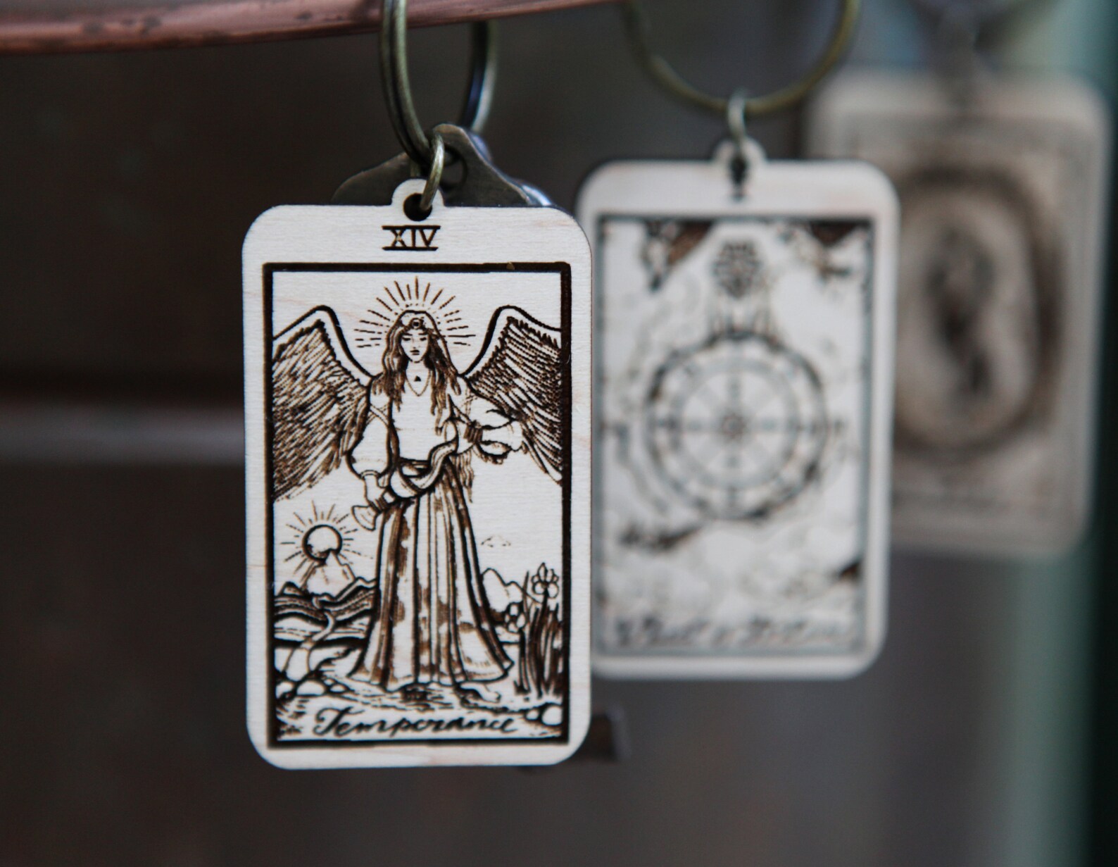 Tarot Card Keychain Made From Maple Wood. Major Arcana Tarot - Etsy