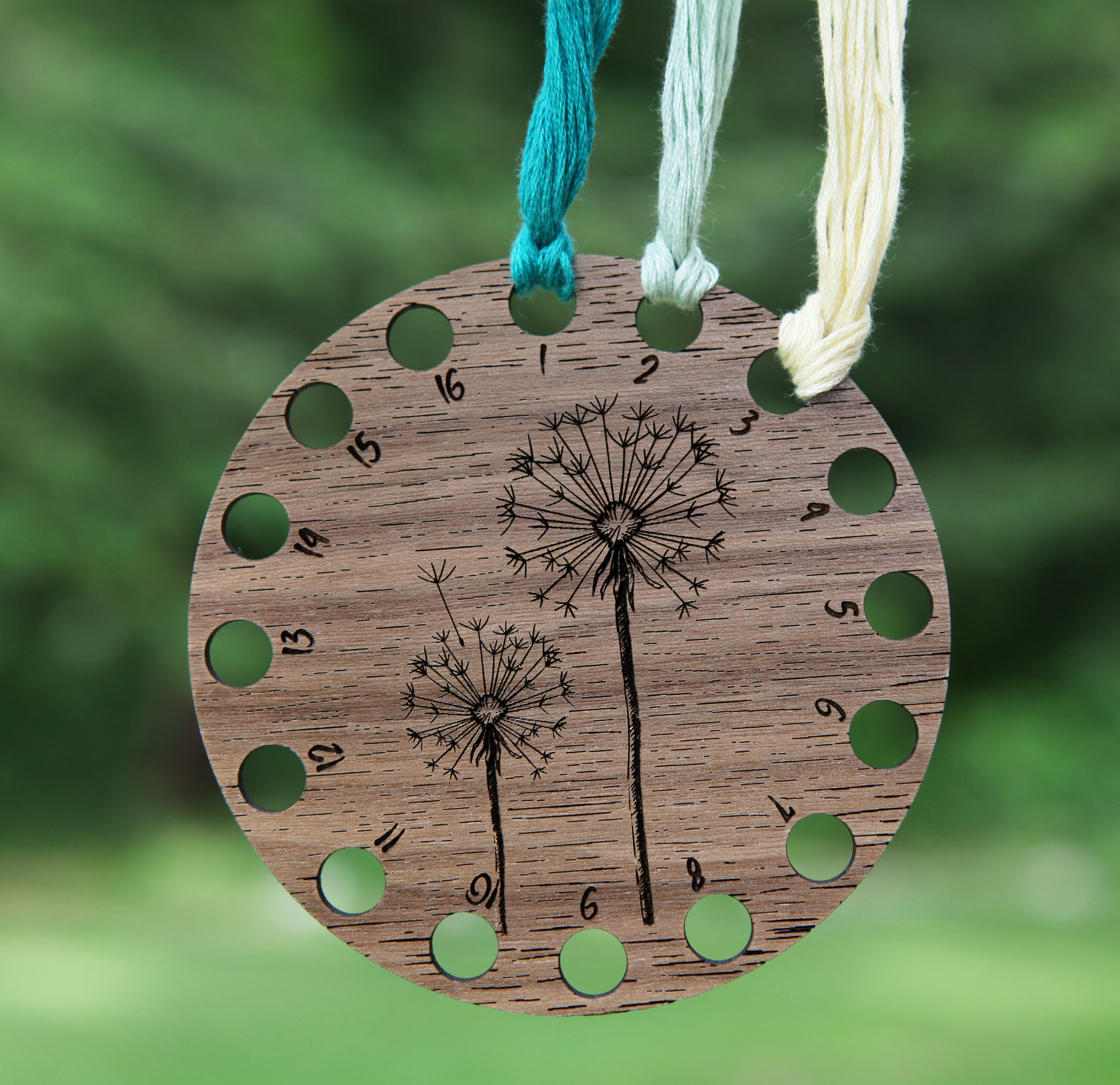 Dandelion Flower Embroidery Floss Thread Storage Holder - Etsy