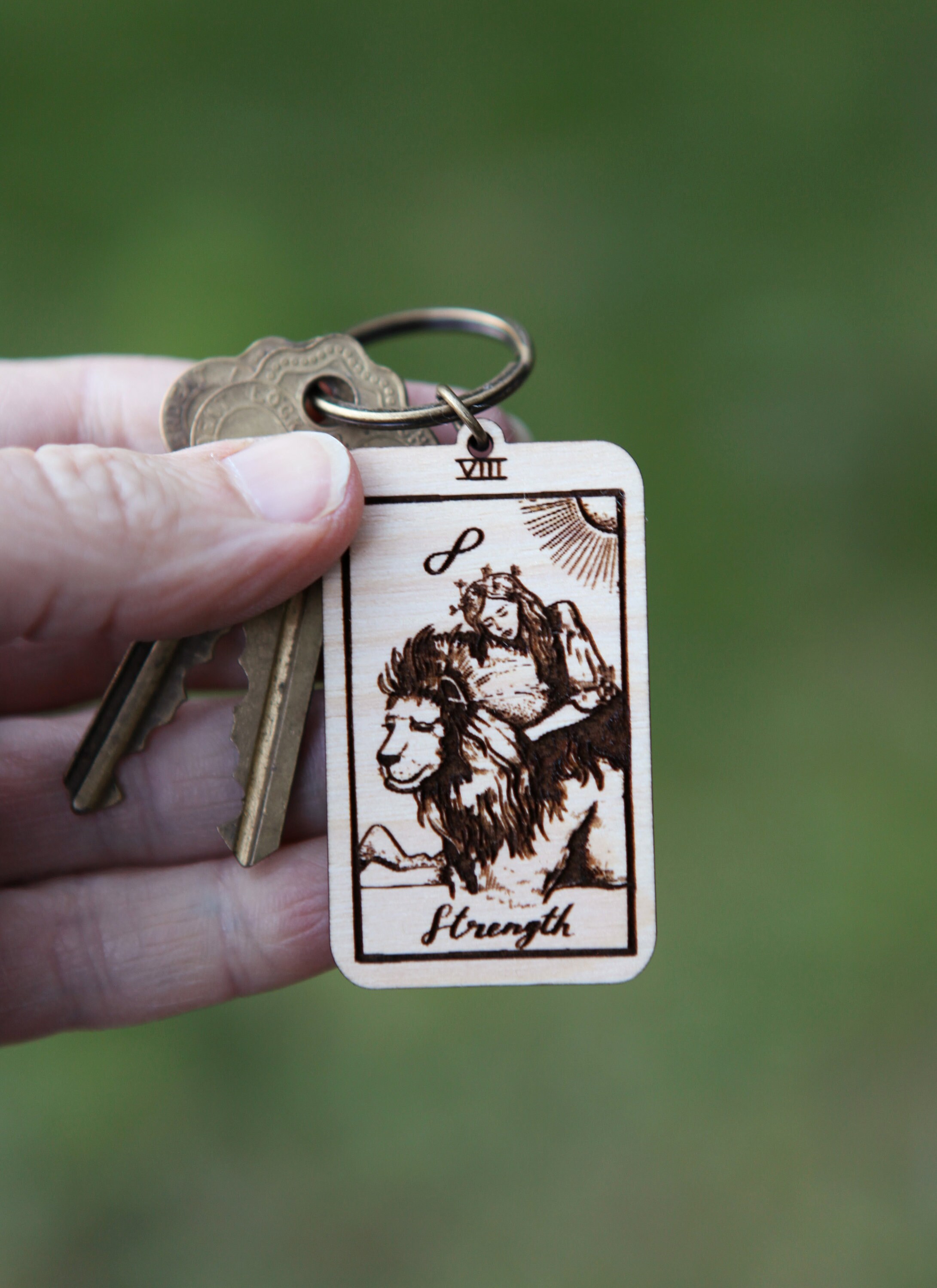 Tarot Card Keychain Made From Maple Wood. Major Arcana Tarot Card Deck ...