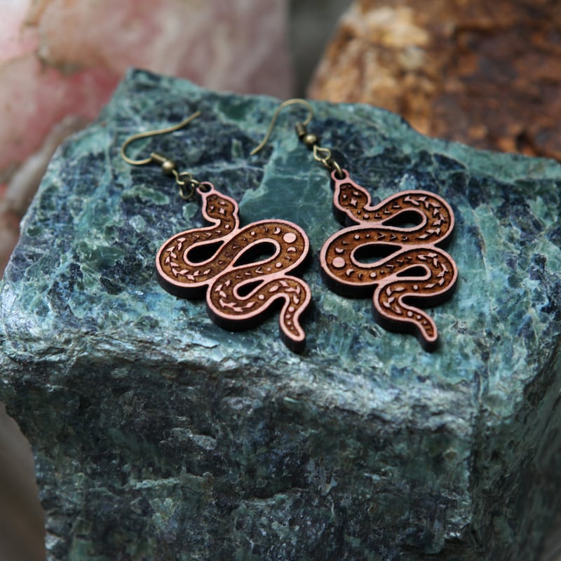 Snake Earrings - Etsy