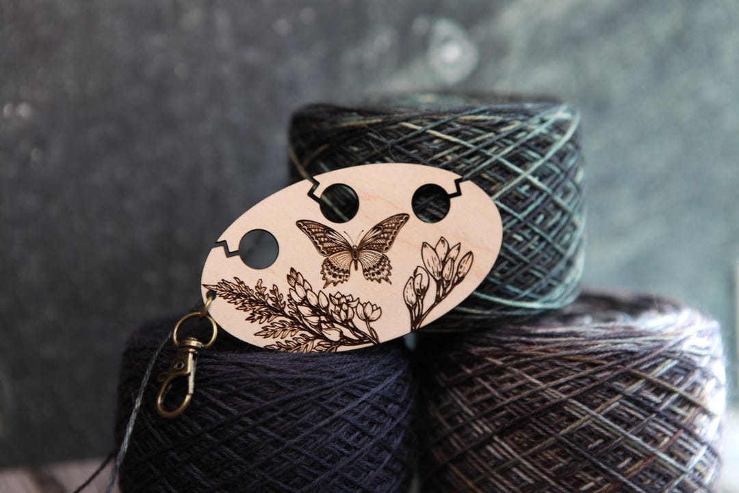 Butterfly Knitting & Crochet Yarn Separator. Yarn Divider With Three ...