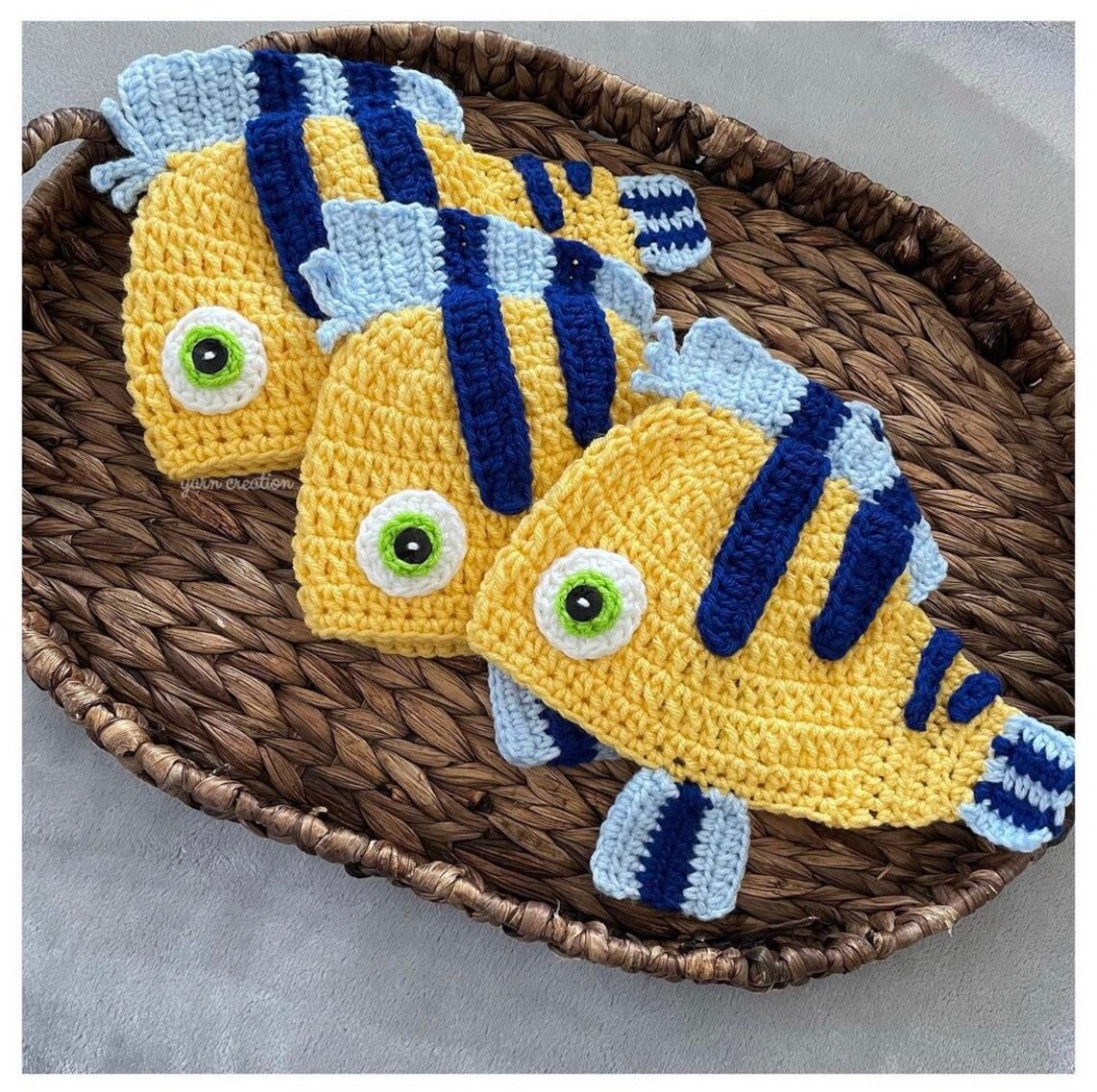 Guppy Crochet Flounder Beanie Hat - Etsy