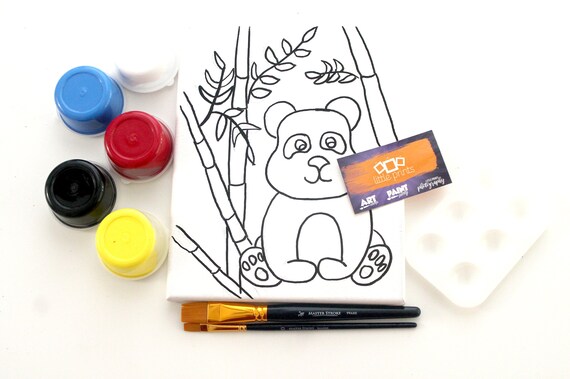 Party Supplies Painting Birthday Party Paint Night, Panda Drawing Panda ...