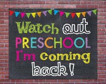 Watch Out Kindergarten Here I Come. Pre-k Graduation, Last Day Pre-k ...