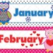 Calendar Months Cards Owl Polka Dot Hobo Stitched Theme Dotted Bright ...