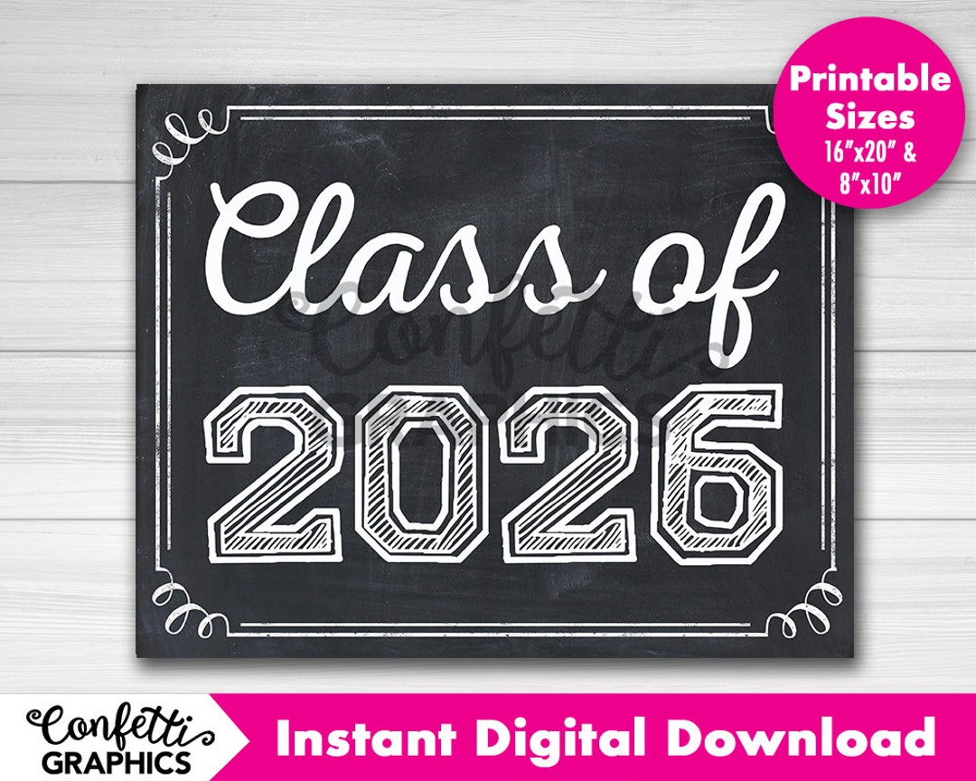 Class of 2026 Grad Graduation High School HS College University ...