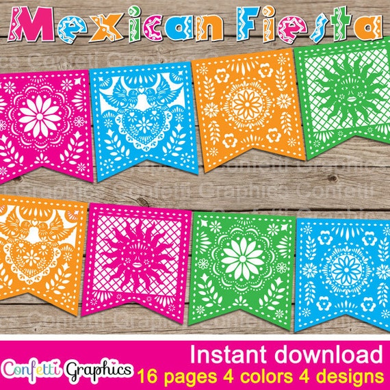 Pancarta Del Cinco De Mayo Imprimible Banderines De Papel Picado Para