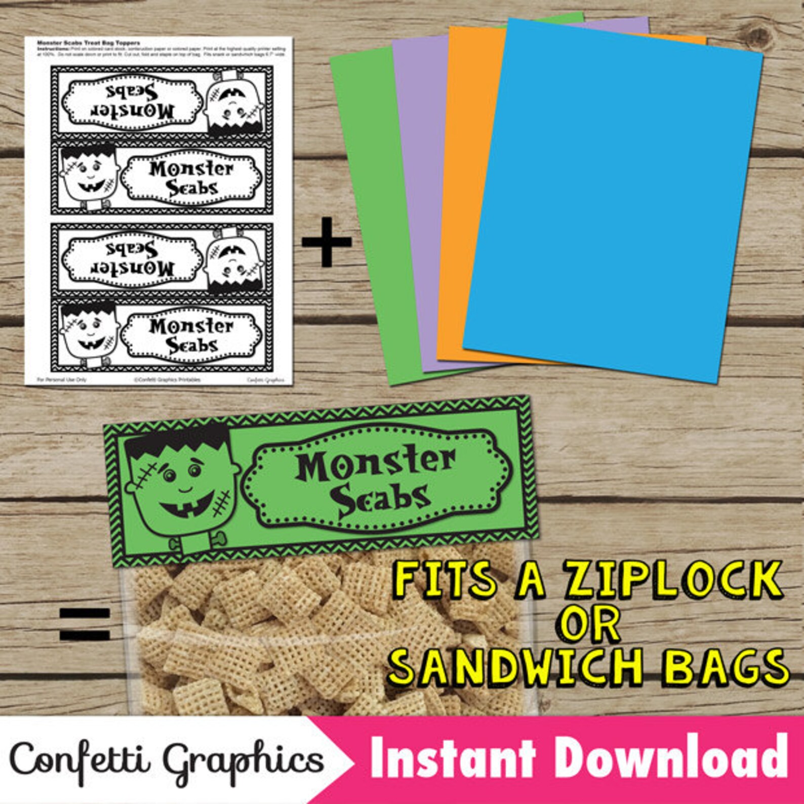 Set of 4 Halloween Toppers Ghost Poop Monster Scabs Witches - Etsy