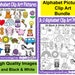 Alphabet Bundle A-Z Phonics Picture Clip Art 52 High Quality Images ...