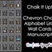 Chalkboard Alphabet Line Wall Cards Posters Manuscript A-Z Alphabet ...