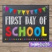 First and Last Day of School Chalkboard Signs Poster Chalk Back to ...