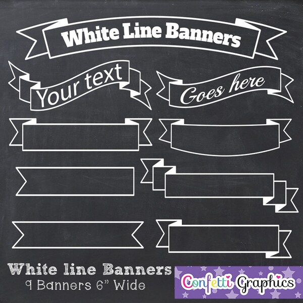 Chalkboard Banners - Etsy