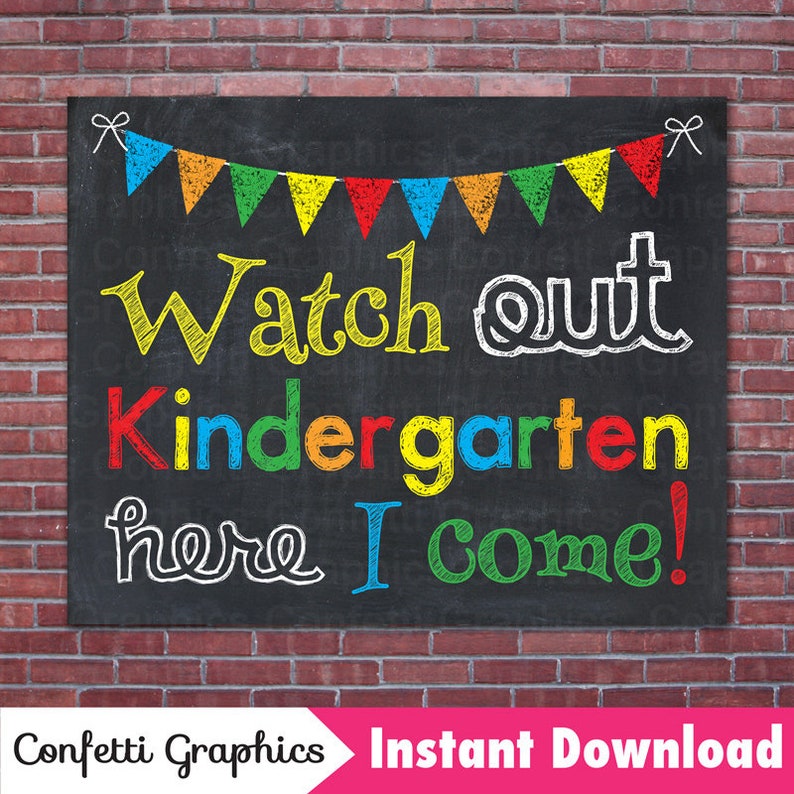 Watch Out Kindergarten Here I Come Boy Last day of Pre-K | Etsy