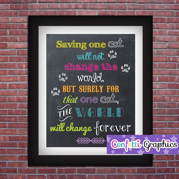 Saving One Dog Will Not Change the World Sign - Etsy