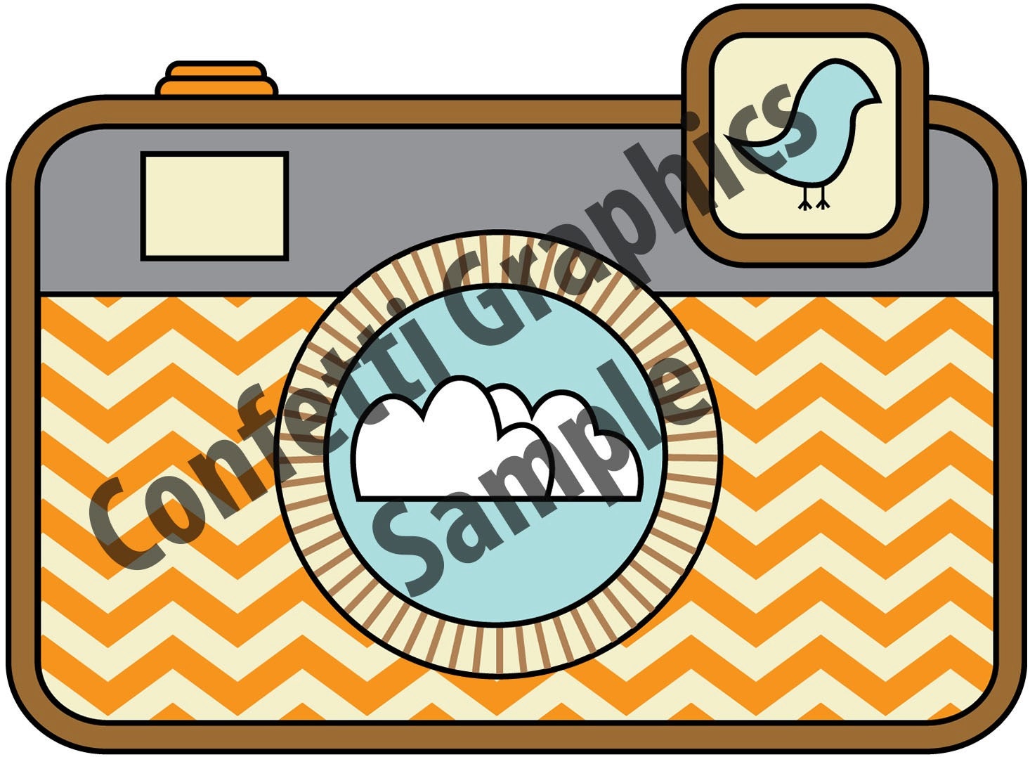 Retro Camera Clip Art Graphic Designs Photography Logo Chevron - Etsy