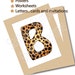 26 Cheetah Leopard Alphabet Upper Case Letters Safari Camp Wild Animal ...