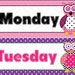 Days of the Week Calendar Cards Owl Polka Dot Hobo Stitched Theme ...