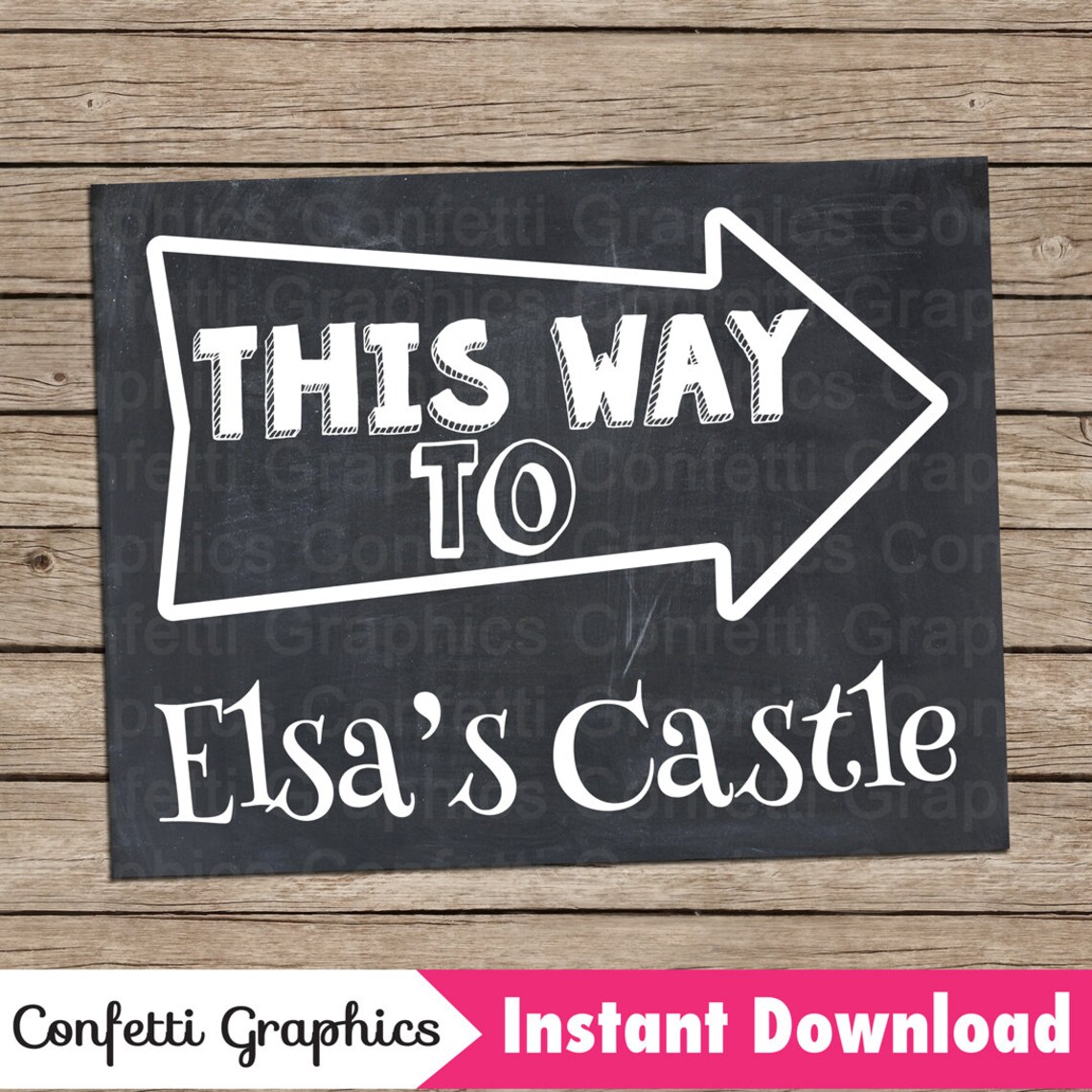 Frozen Birthday Chalkboard Sign Banner Frozen Anna Elsa Olaf - Etsy