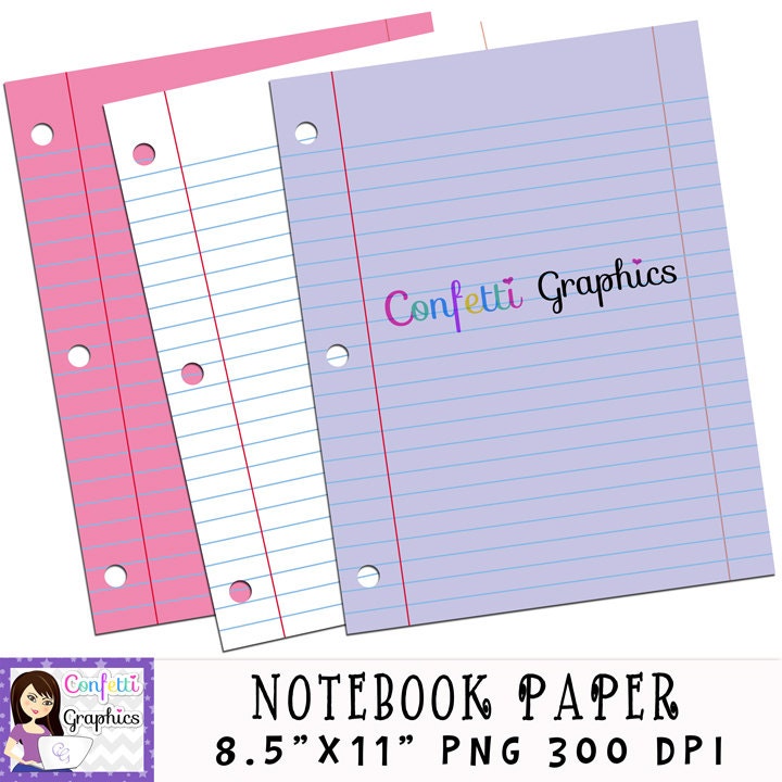 Lined Notebook Paper in Rainbow Bright Digital Paper Pack 20 - Etsy