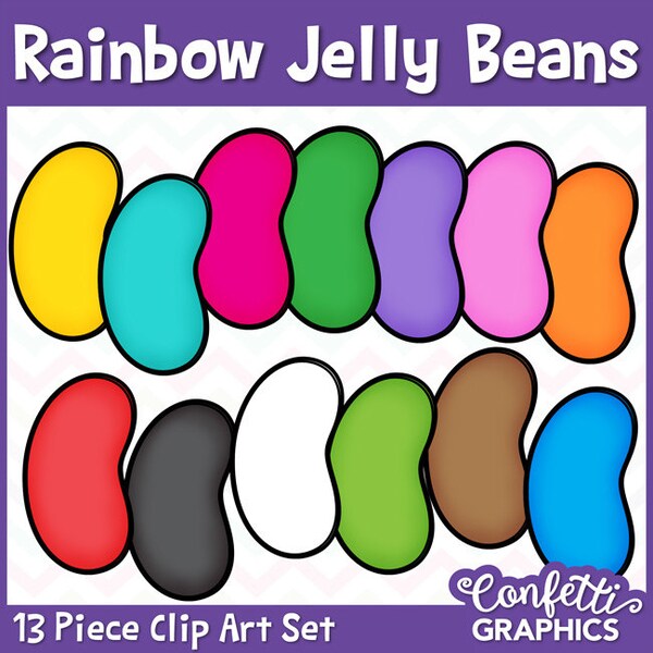 Jelly Bean Clip Art - Etsy