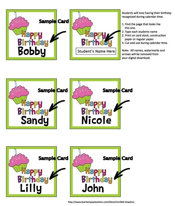 Classroom Calendar Cards for the Entire Year Includes A - Etsy