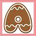Gingerbread Christmas Cookie Clip Art Alphabet Numbers Symbols 88 ...