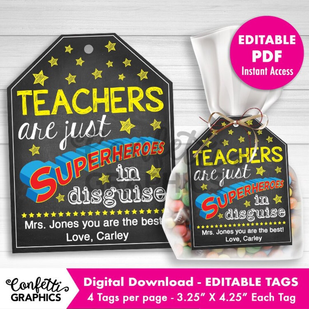 Teachers Are Just Superheroes in Disguise, Teacher Appreciation ...