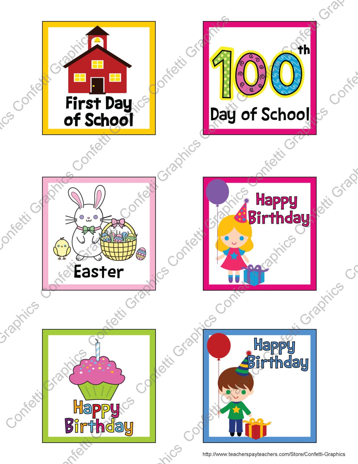 Classroom Calendar Cards for the Entire Year Includes A - Etsy
