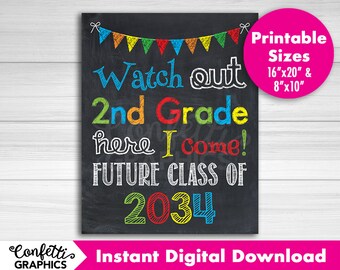 Watch Out Sixth Grade Here I Come Sign - Etsy