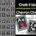 Alphabet Cards Chalkboard Chevron Word Wall Posters Manuscript A-Z ...